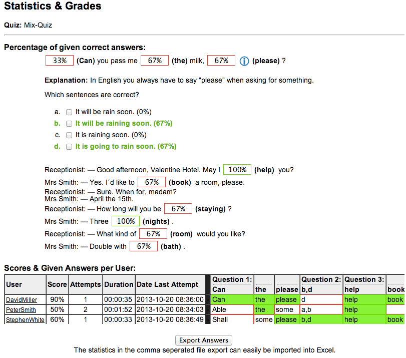 How to create a Quiz